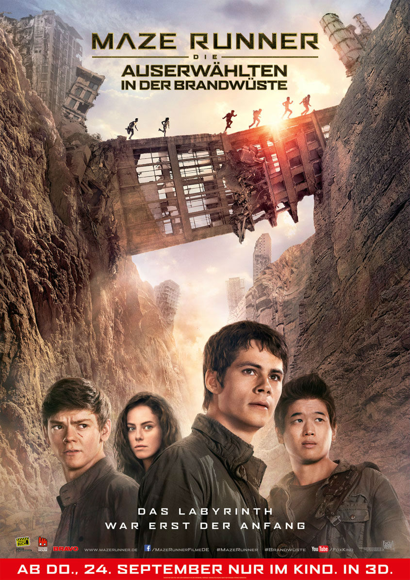 Maze Runner- Die Auserwählten in der Brandwüste – Plakat – DigitaleLeinwand