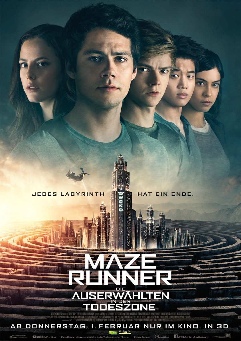 Verlosung zum Filmstart von MAZE RUNNER: DIE AUSERWÄHLTEN IN DER ...